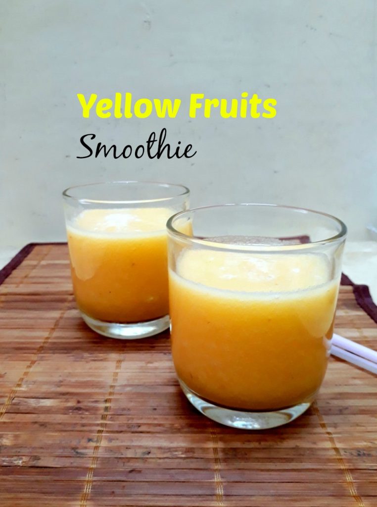 Yellow Fruits Smoothie | Pineapple Musk Melon Smoothie