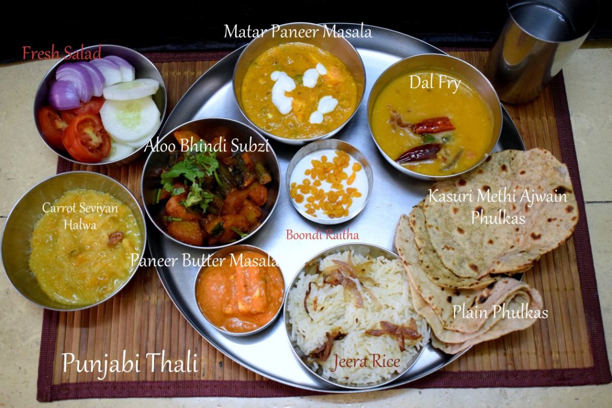 Punjabi Thali Menu