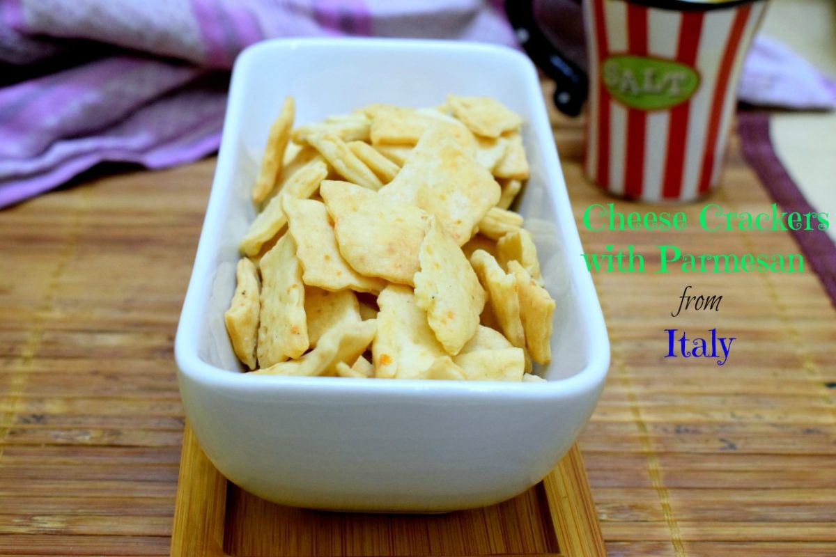 Cheese Crackers with Parmesan from Italy