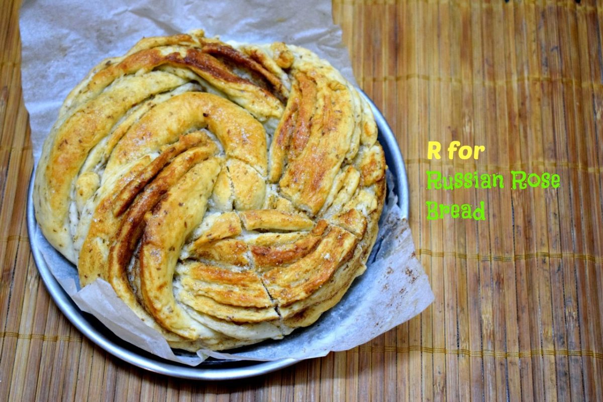 Russian Rose Bread | Cinnamon Wreath from Russia