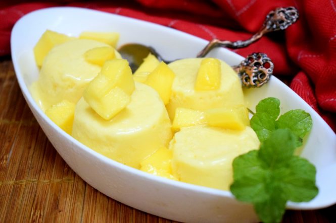 Frozen Mango Yogurt ~ 3 Ingredient Dessert