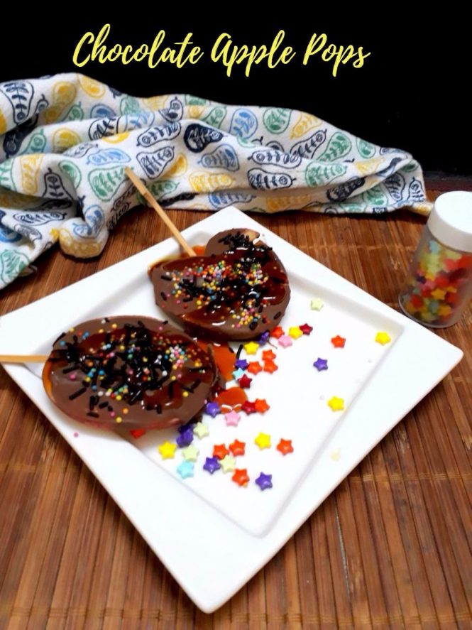 Chocolate Apple Pops ~ Cooking without Fire