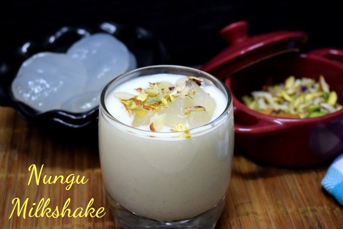Nungu Milkshake | How to make Ice Apple Milkshake