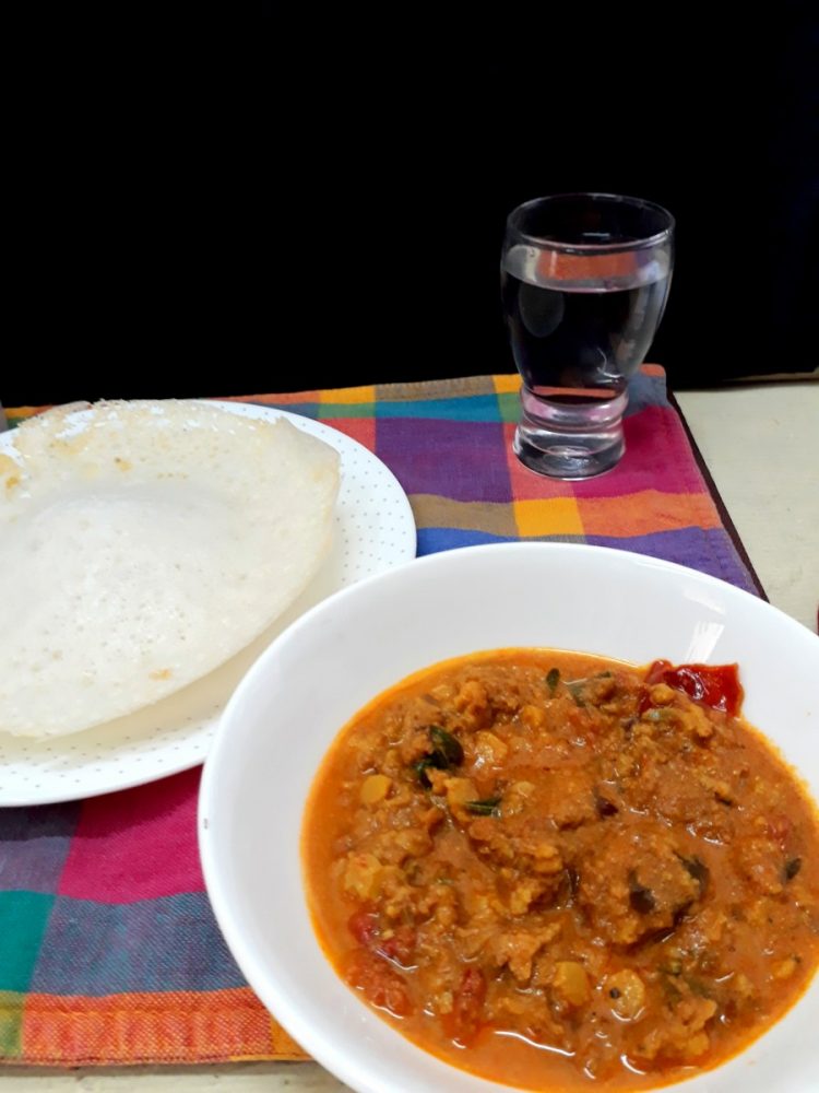 Vada Curry with Appam ~ Combo Breakfast Series