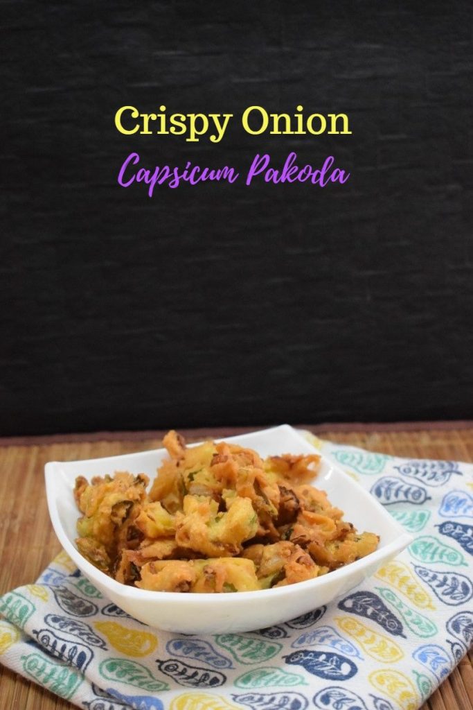 Crispy Onion Capsicum Pakoda