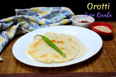 Orotti | Rice Coconut Roti from Kerala
