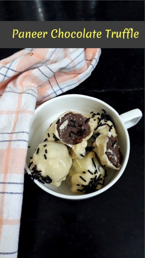 Paneer Chocolate Truffle with Rasgulla