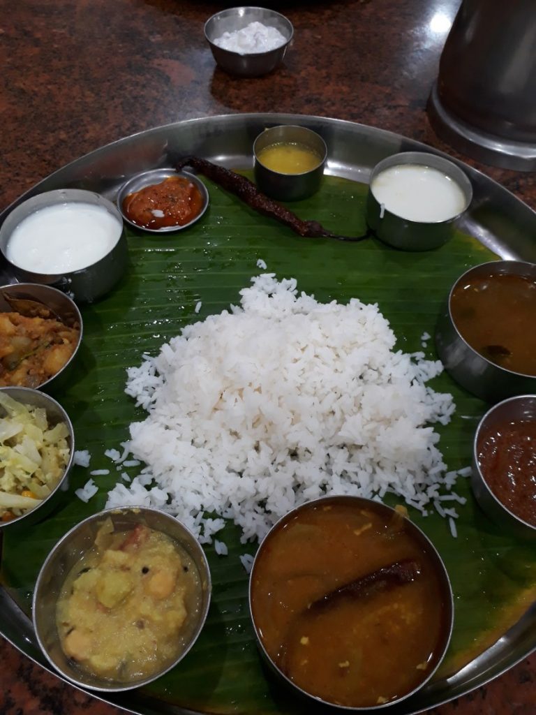 Vegetarian Thali Menu List